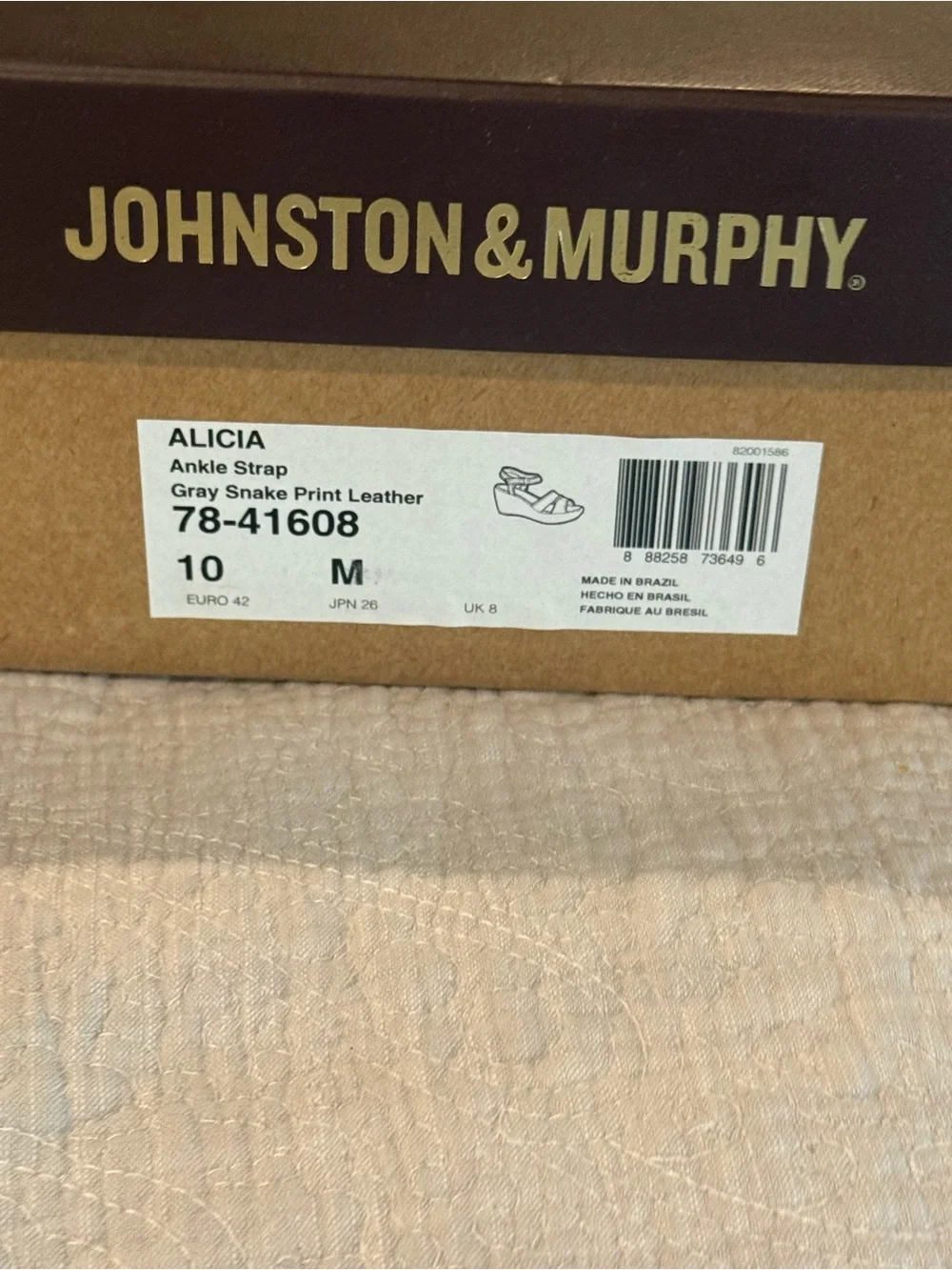 Johnston & Murphy | Shoes | Johnston Murphy Snakeprint Cork Wedge ...